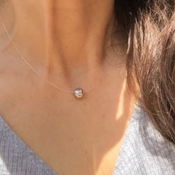 Alquimia | Jewelry | Sterling Silver Bubble Floating Invisible Necklace ...